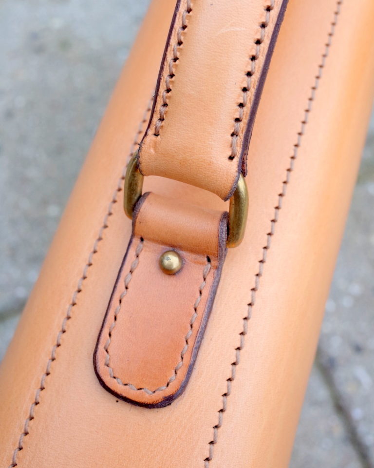 Bespoke Briefcase in Vegetable Tanned Full-Grain Leather